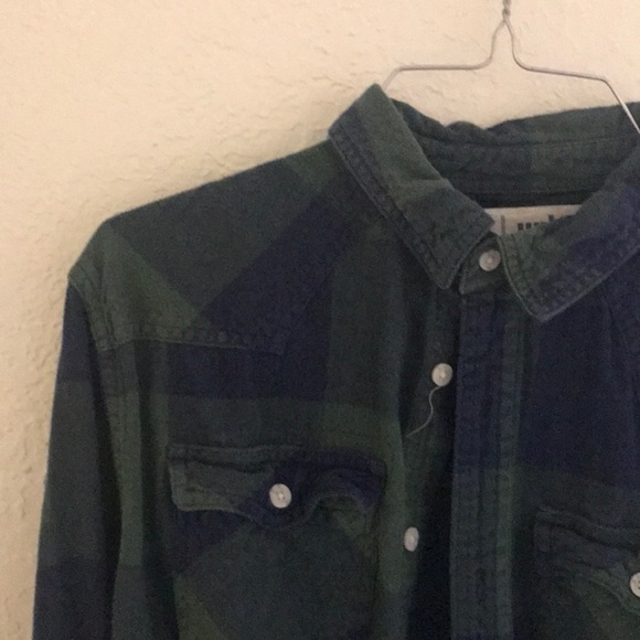 Tops | Blue And Green Flannel | Poshmark